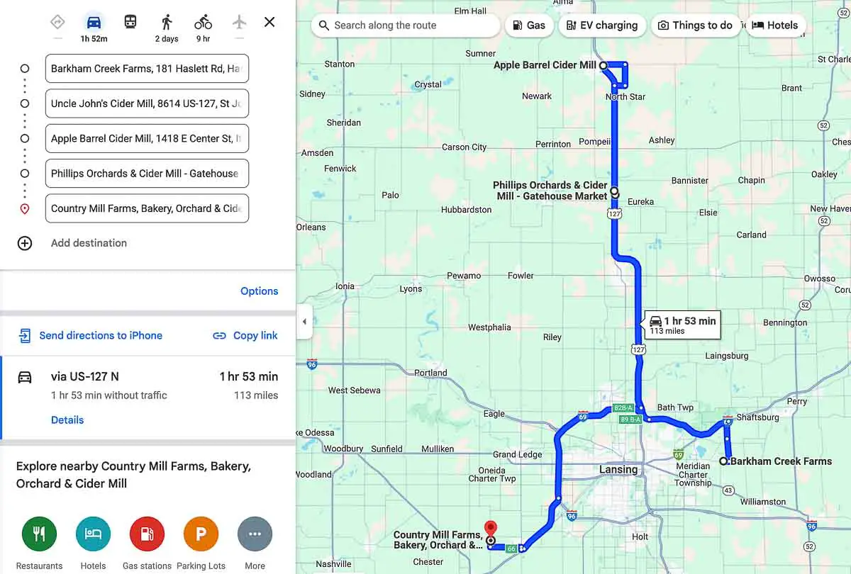 Best Michigan Cider Mills for Fall Day Trips (Four Routes + Map)