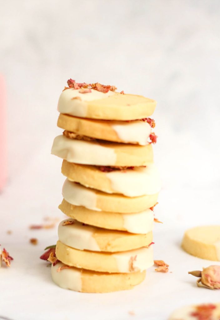 rose shortbread cookies - The Epicurean Traveler